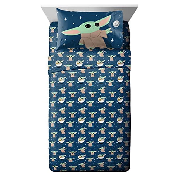 Jay Franco Star Wars The Mandalorian Hello grogu Twin Size Sheet Set ...