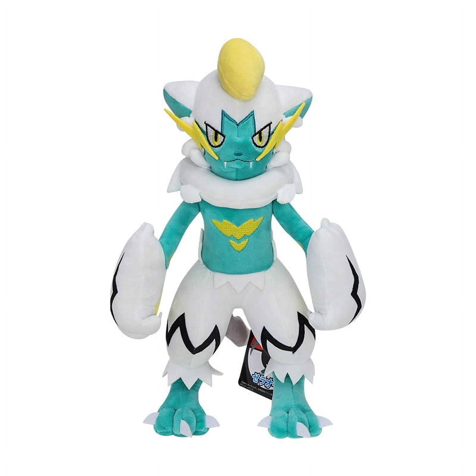 Elfo heterocromático Zeraora, bestia mítica, gato eléctrico azul ...