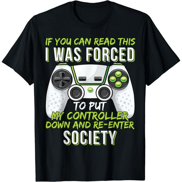 Funny Gaming Boys Girls Men Gamer Video Game T-Shirt - Walmart.com