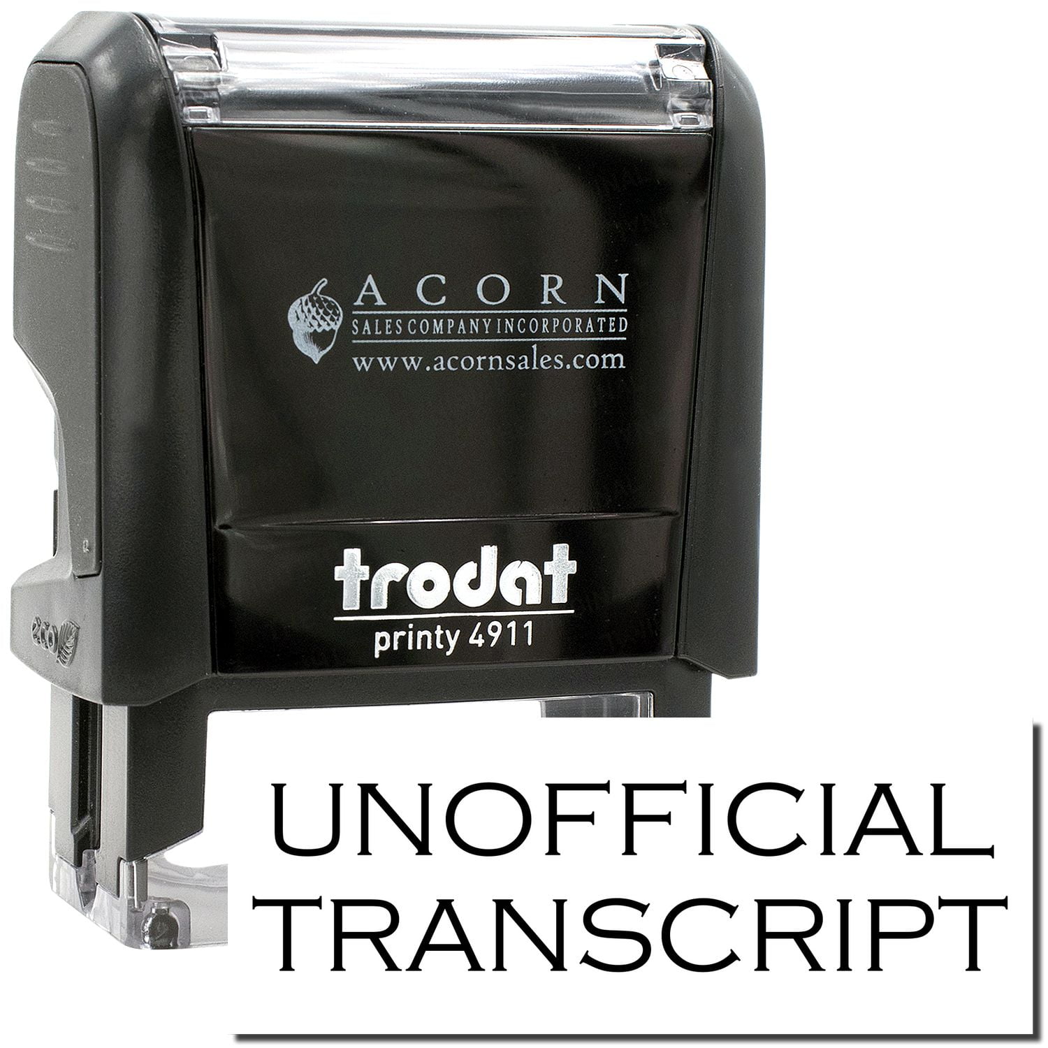Self-Inking Unofficial Transcript Stamp, Trodat Printy 4911, Press and ...