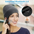 Wireless Hat For Men Women Headphones Headset Speaker Microphone Cap ...