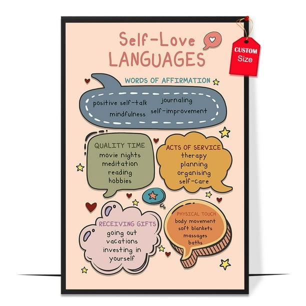 LOLUIS Self Love Languages Poster, Mental Health Poster for Classroom ... LOLUIS Self Love Languages Poster, Mental Health Poster for Classroom ...