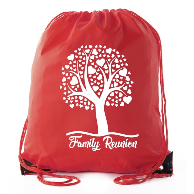 Family Reunion Gift Bags for Family Reunion Favors | Drawstring Bags ...