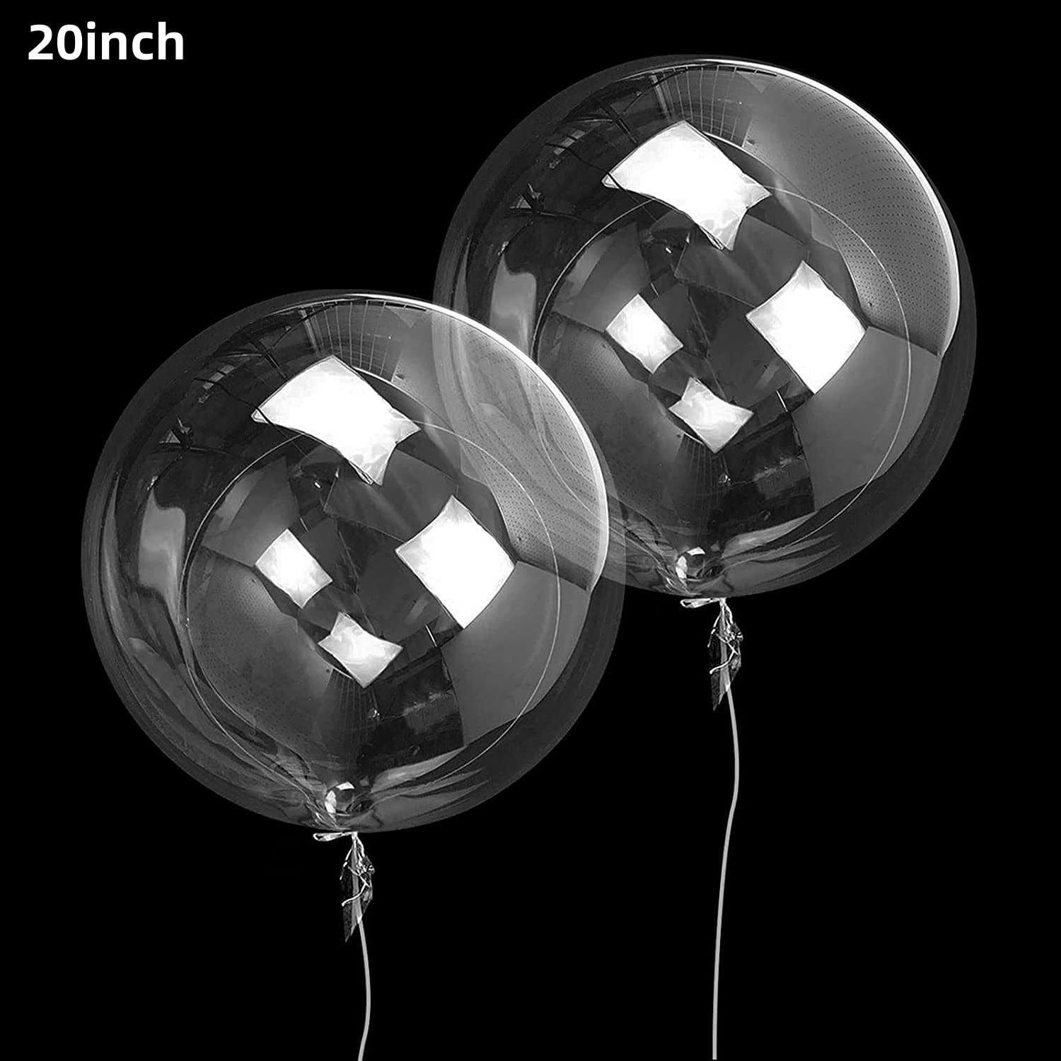 TRIANU 50Pcs Bobo Balloons Clear Bubble Bobo Balloon Party Bobo ...