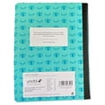 Yoobi Composition Book, College Ruled - Aqua Eyes Closed - Walmart.com
