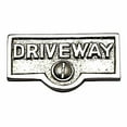 Switch Plate Tags DRIVEWAY Name Signs Labels Chrome Brass Traditional ...