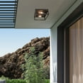 Maxxima 12” 2-Light Indoor / Outdoor Flush Mount Ceiling Light Fixture ...