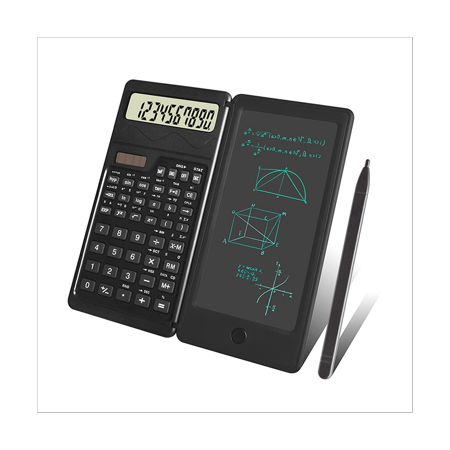Scientific Calculators with Erasable Writing , Foldable 10 Digit Desk ...