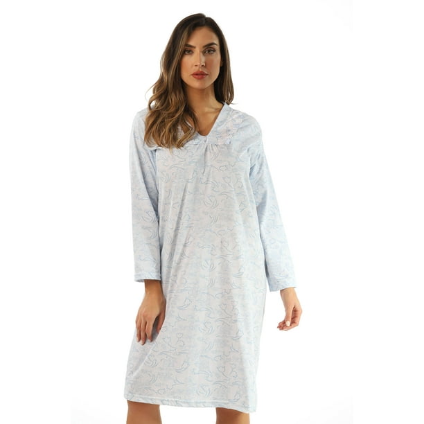 Just Love Nightgown Women Sleepwear Womans Pajamas Small Blue