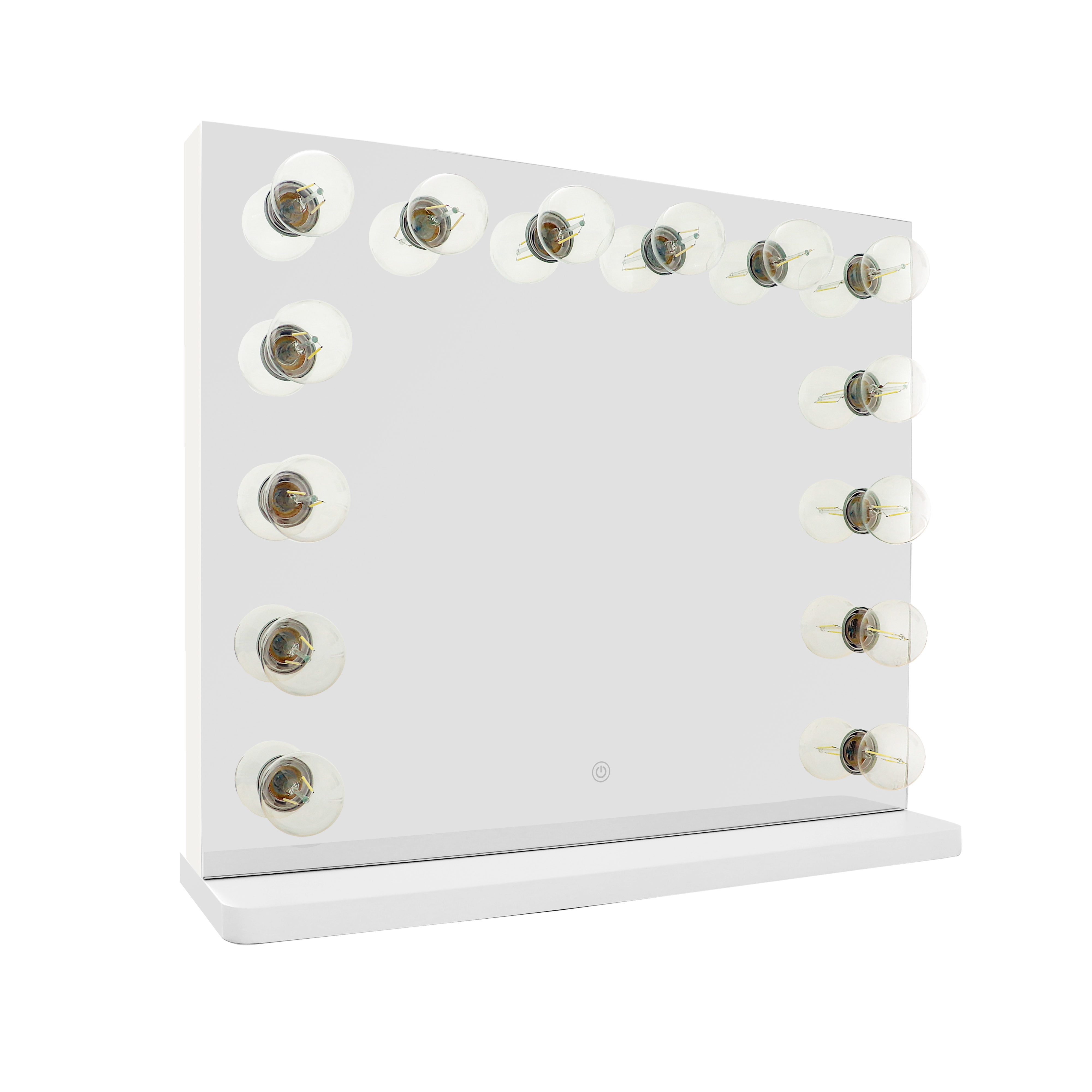 TOV Furniture Lola White Vanity Mirror with Smart Sensor Switch ...