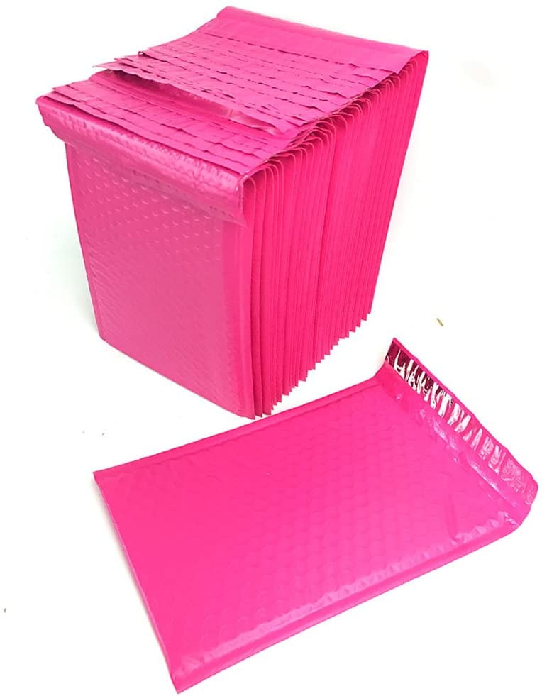 SES.CO 6x9 Inch Hot Pink Padded Envelopes,Large Poly Bubble Mailer with ...