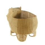 Kaplan Early Learning Hippo Washable Wicker Floor Basket - Walmart.com