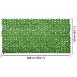 vidaXL Balcony Screen with Green Leaves 118.1"x59.1" - Walmart.com
