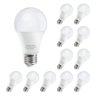 QYUN-12-Pack A19 Led Light Bulb 100 Watt Equivalent, 14W 1600Lm Non-Dimmable Bright Light Bulbs ...
