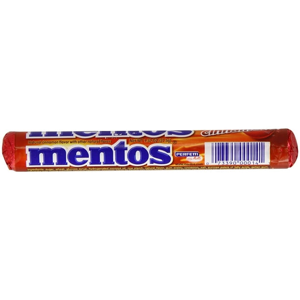 Mentos Cinnamon Candy, Natural Cinnamon Flavor with Other Natural ...