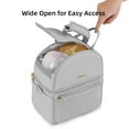 Sunveno Breastmilk Cooler Bag with Detachable Insulation Box Set, Gray ...