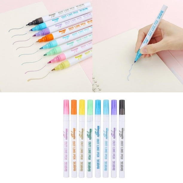 Markers Glitter Out Pen, / 12 Colors Pens for Greeting Birthday Card ...