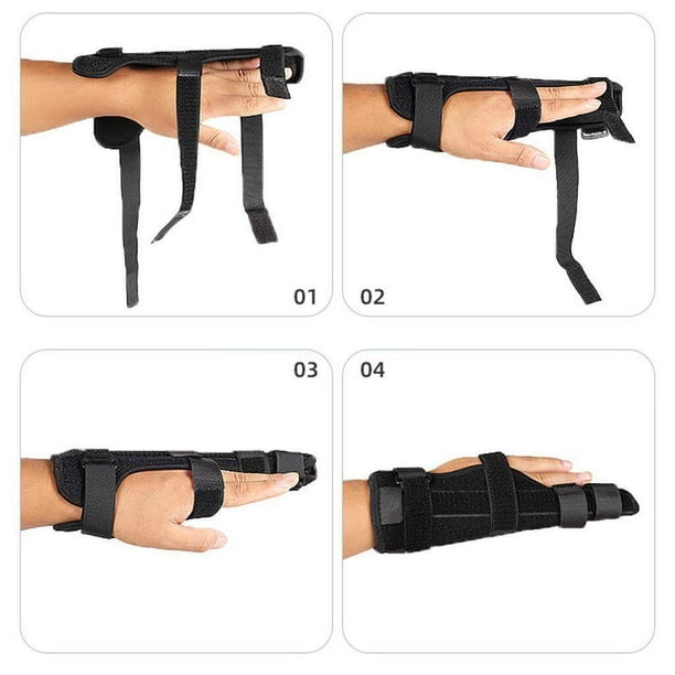 pitrice Two Finger Splint Brace Support Breathable Injuries Arthritis ...