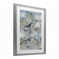 Stupell Industries Blue Bird & Magnolia Gray Framed Print Under Glass ...