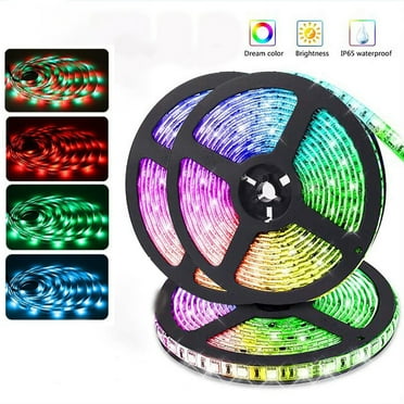 Led Strip Lights, 65.6FT/20M 600 LEDs Light Strip, 3528 RGB Color ...