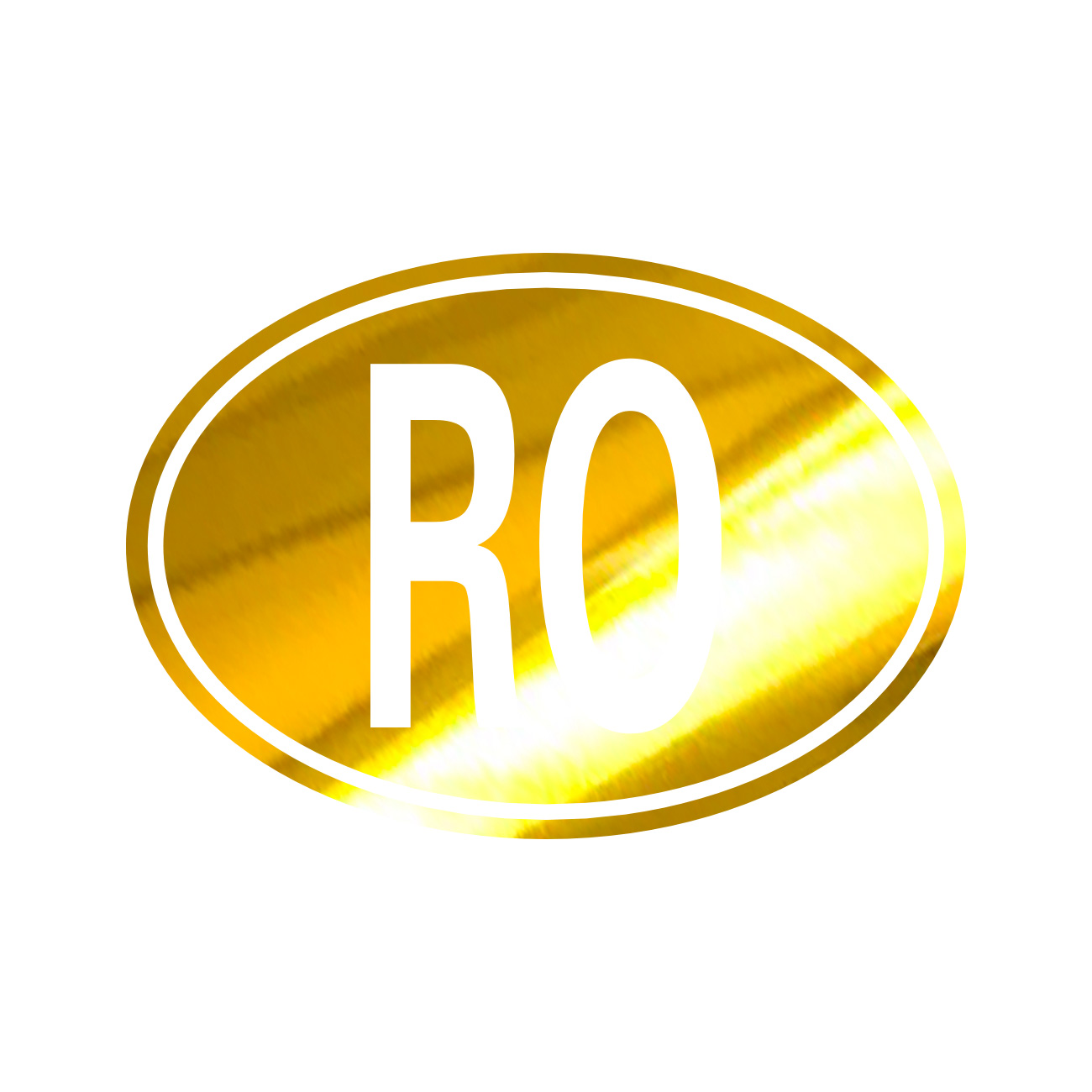 Romania Oval Sticker Decal Die Cut - Self Adhesive Vinyl - Weatherproof ...