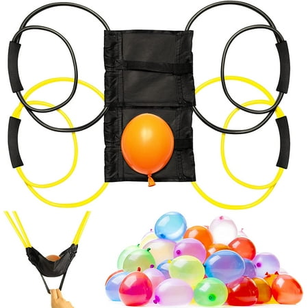 SHTUUYINGG2 Pieces Water Balloon Launcher 500 Yard with 500 Balloons, 2 ...