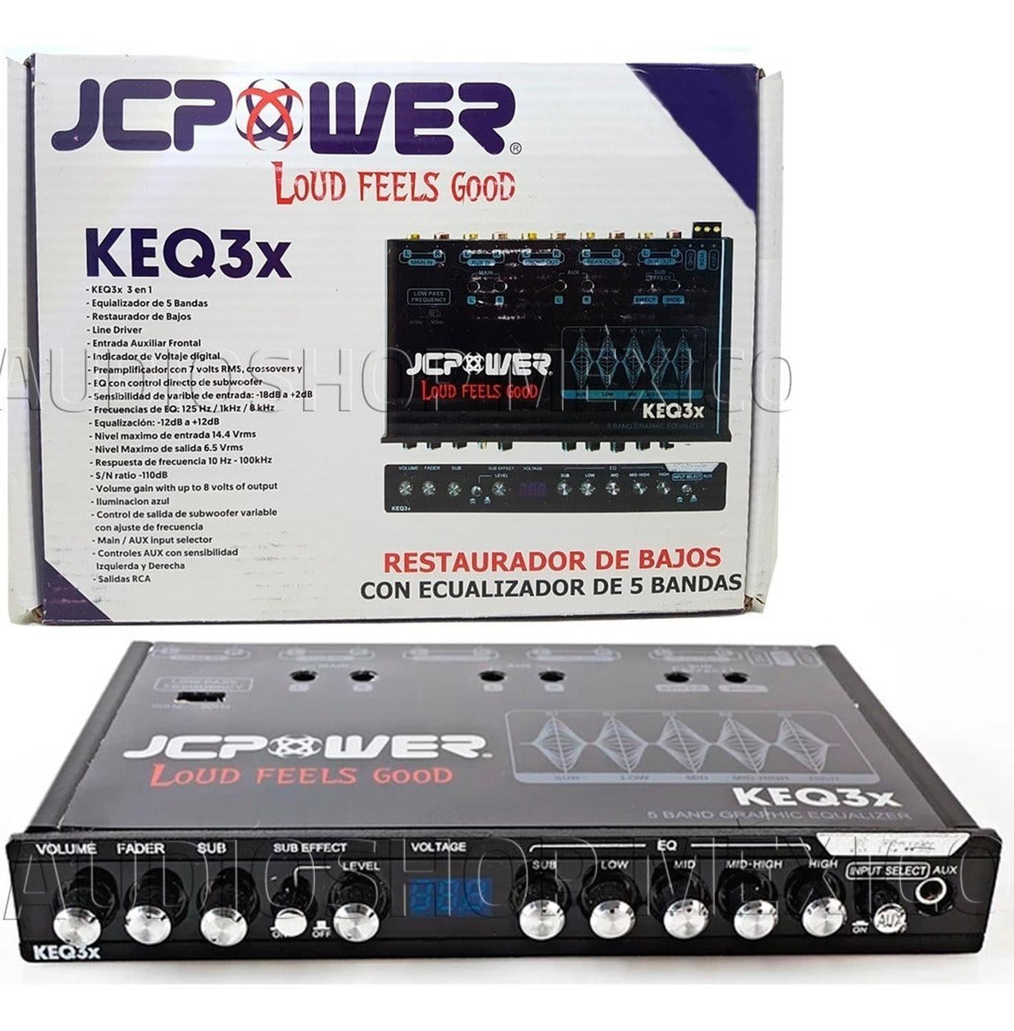 Ecualizador con Epicentro Jc Power Keq3x 5 Bandas Entradas Salidas RCA ...