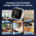 6-in-1 Portable Air Quality Monitor, Environment Detector,HD Display ...