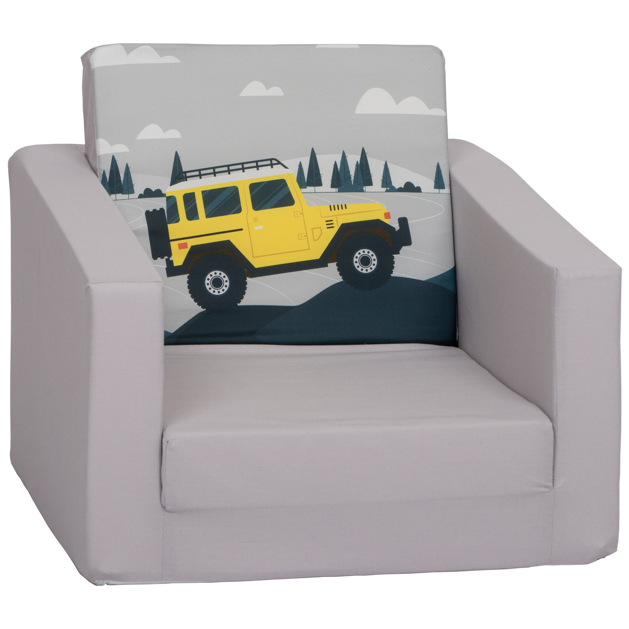 Click here for Delsit Kids Couch For Toddlers - 2 In 1 Convertibl... prices