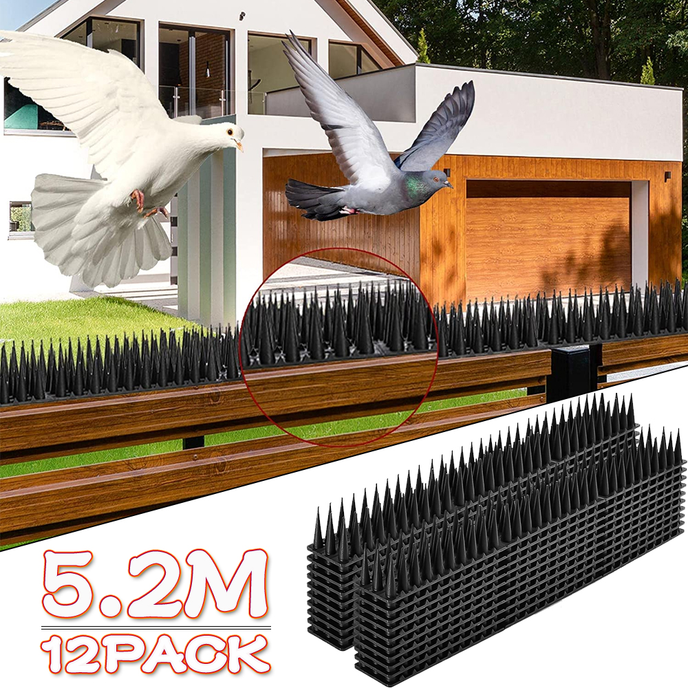 Starsish Anti Climb Birds Fence Spikes, 5M Wall Defender Burglars Cats ...