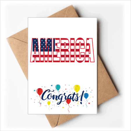America USA Country Flag Name Wedding Cards Congratulations Greeting ...