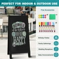 Wooden A-Frame Chalkboard Sign 40" x 20" Magnetic Sidewalk Menu Board ...