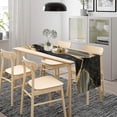 Black Gold Marble Table Runner Modern Abstract Art Pattern Table Cloth ...