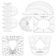 Motion Quilting Template with Quilting Frame for Sewing Machine Ruler ...