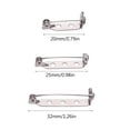20Pcs Metal Brooch Safety Badge Lapel Pins 25mm/20mm/32mm Closure Pins ...