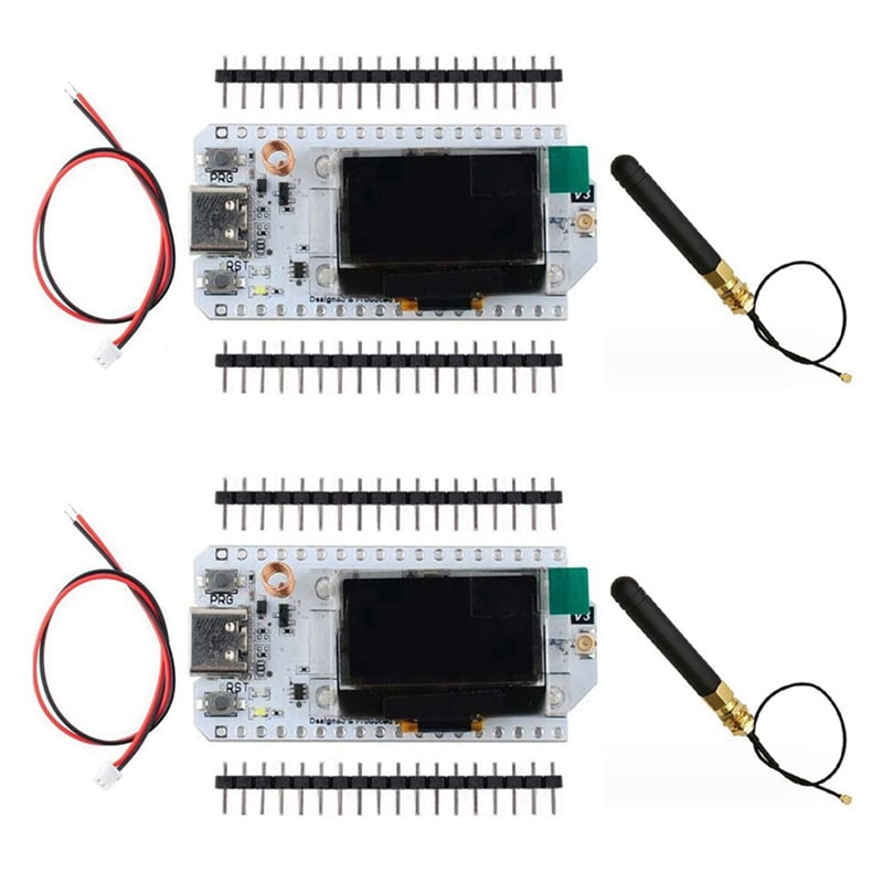 2Set 868-915MHz SX1262 ESP32 LoRa 0.96 Pulgadas Pantalla OLED Azul WIFI ...