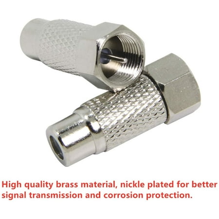 Atari 2600 Adapter, RCA to Cable Adapter, 5-Pack RFAdapter F Male ...