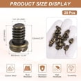 Zooblu 20Pcs Ceiling Fan Blade Screws, 1/4"-20 x 3/8 Carbon Steel ...