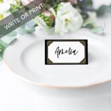 Koyal Wholesale Gold Art Deco Table Tent Place Cards for Wedding Party ...