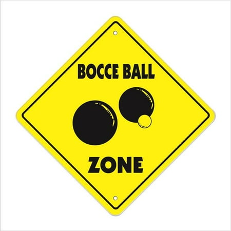 SignMission X-14-BOCCE 14 x 14 in. Zone Xing Crossing Sign - Bocce ...
