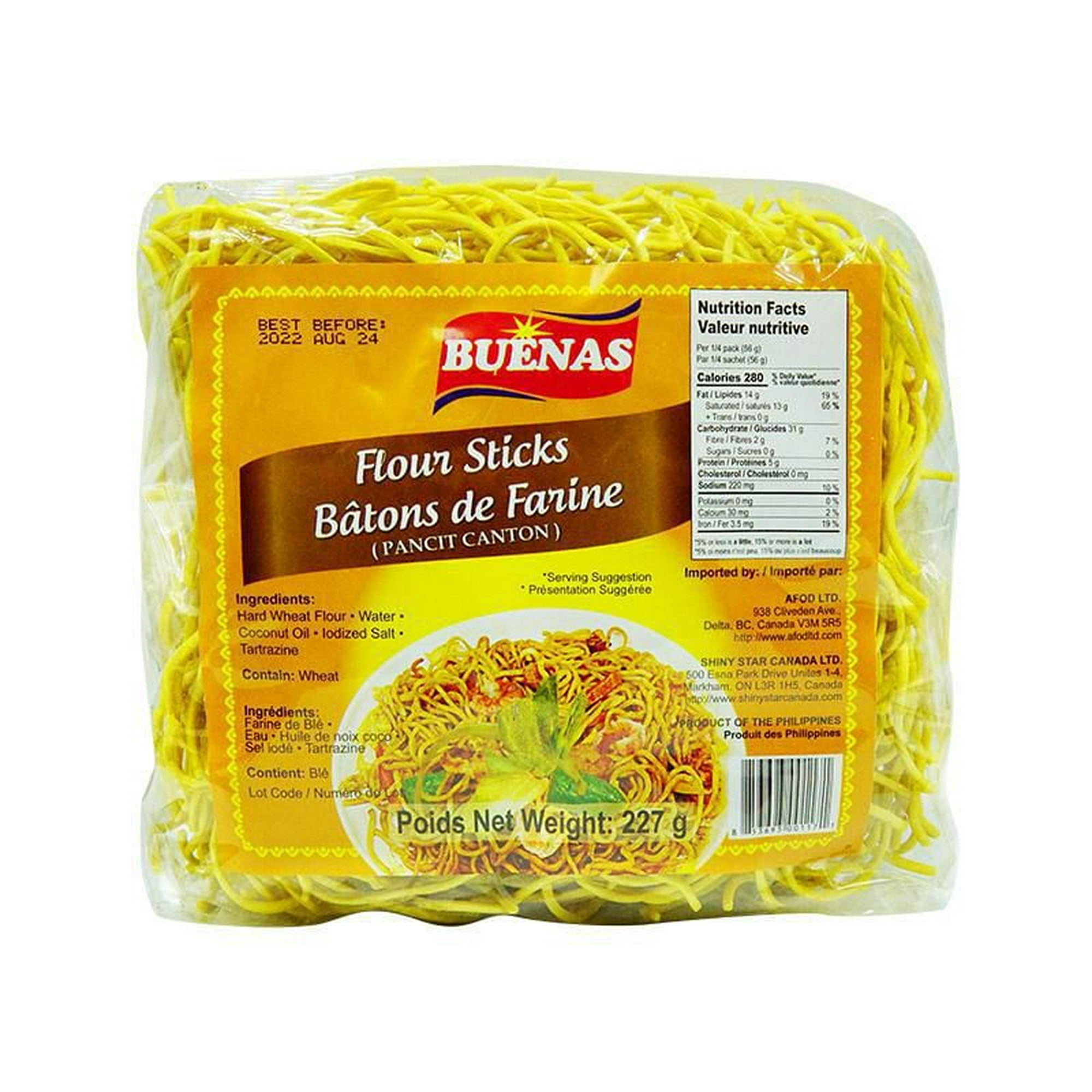 Click here for Buenas Flour Sticks Canton Noodles 227 G prices