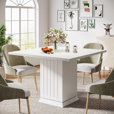 Finmind 39.4 Inches Square Dining Table for 2-4 People (Chairs Not ...