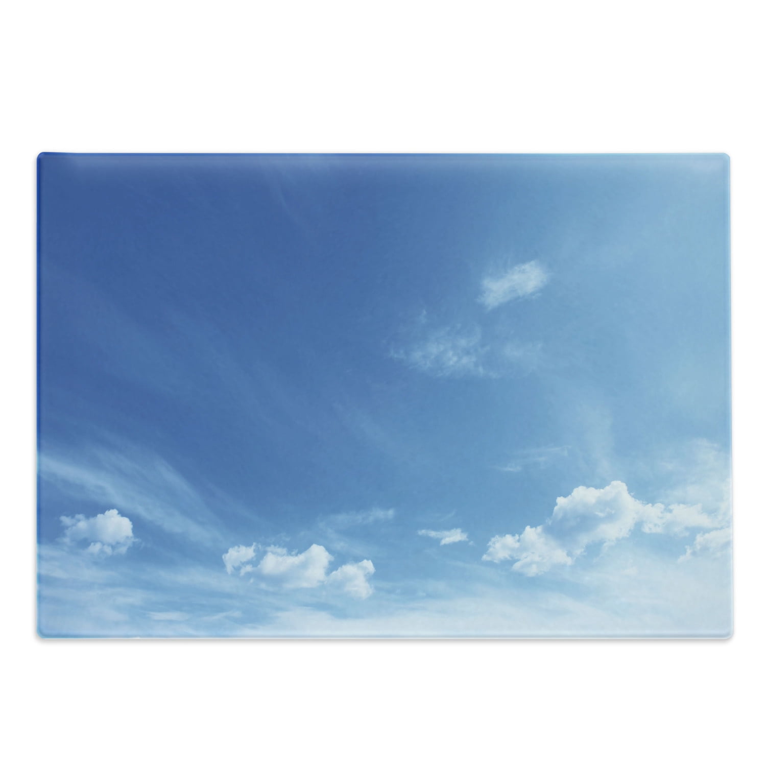 Sky Cutting Board, Blue Sky Inspirational Sun Rays and Clouds Weather ...