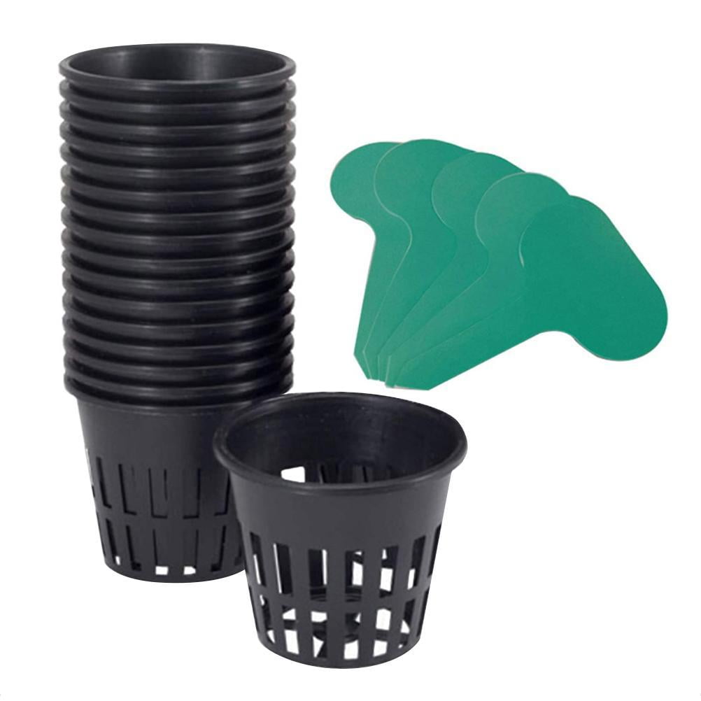 TureClos 12 Pcs Hydroponics Pots with 10 Pcs Plant Labels Hydroponics ...