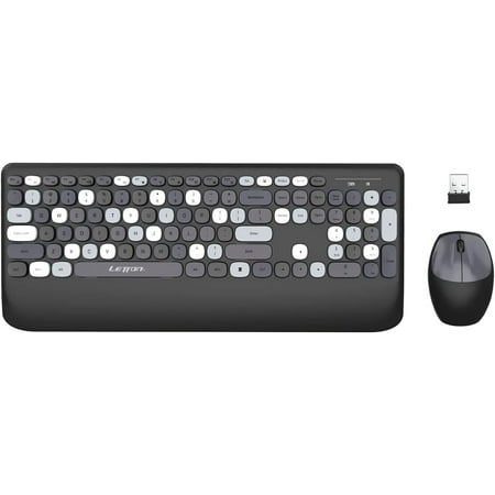 Keyboard Mouse Combo Typewriter Flexible Keys Office Full-Sized ...
