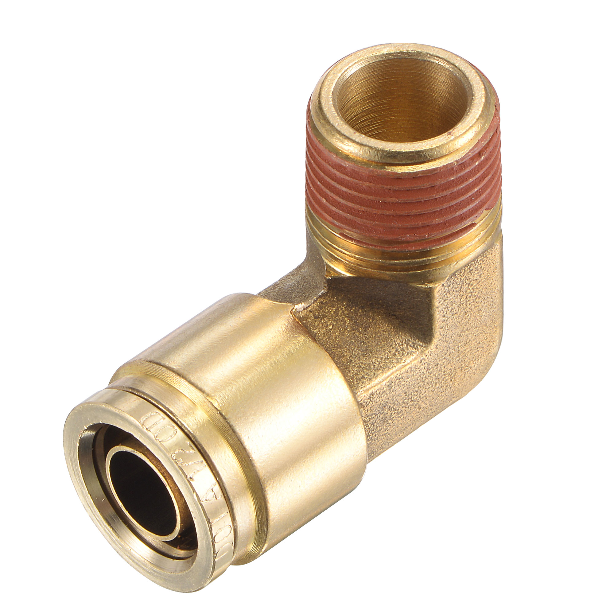 Uxcell 1/2" Tube OD x 3/8NPT Male Thread Brass Push to Connect Fitting Elbow - Walmart.com