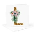 3drose, Pink Poinsettia Image of Gold Glitter Christmas Monogram ...