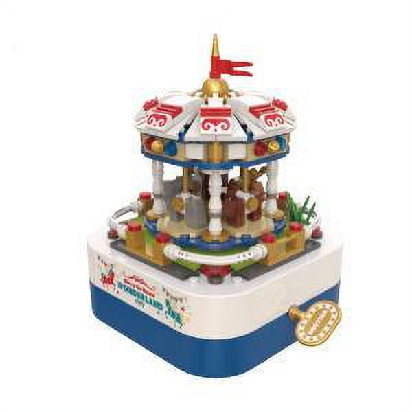 Musical Building Blocks Carousel Merry Go Round Toy Bricks Set ...