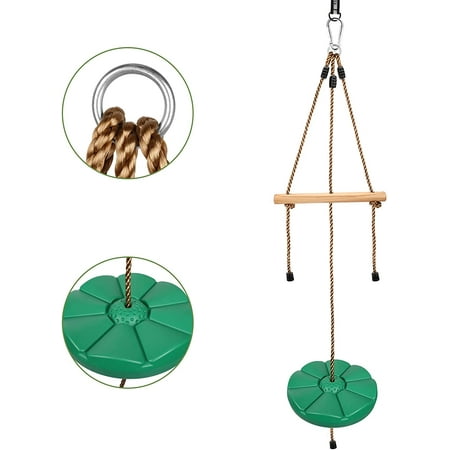 QUETO Tree Swing for Kids 60 Inch, Globalstore Disk Swing Climbing Rope ...