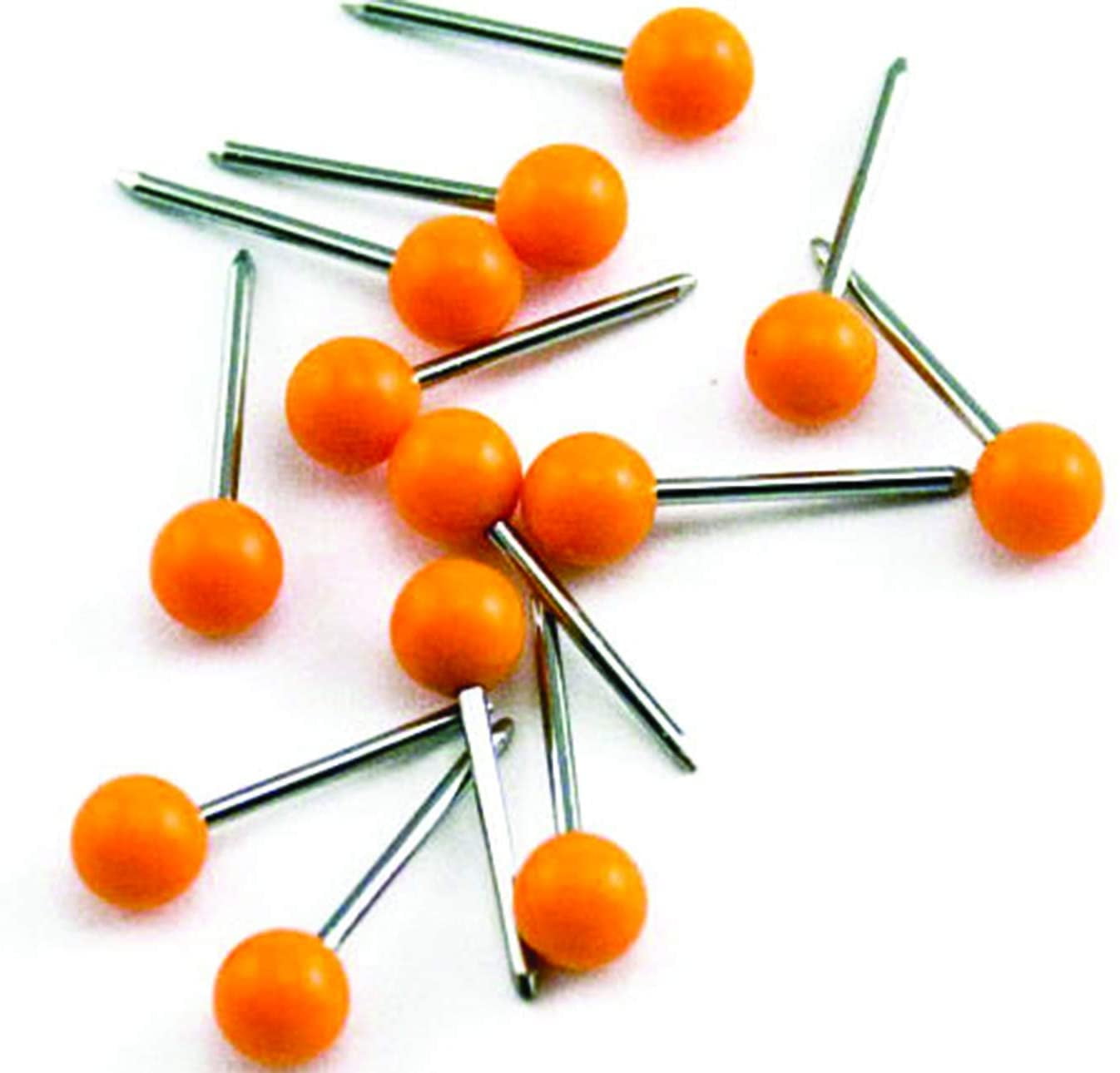 Medium Head Map Tacks, 3/8-Inch Shank, 3/16-Inch Head, Box of 100 ...